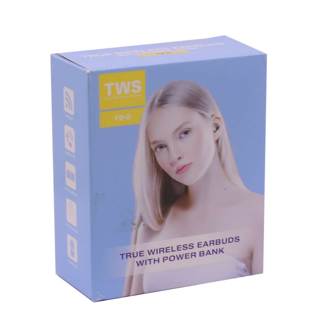 AURICULAR INALAMBRICO BT TWS BTH-F9-5 NEGRO (JTMANO146) › Jtech