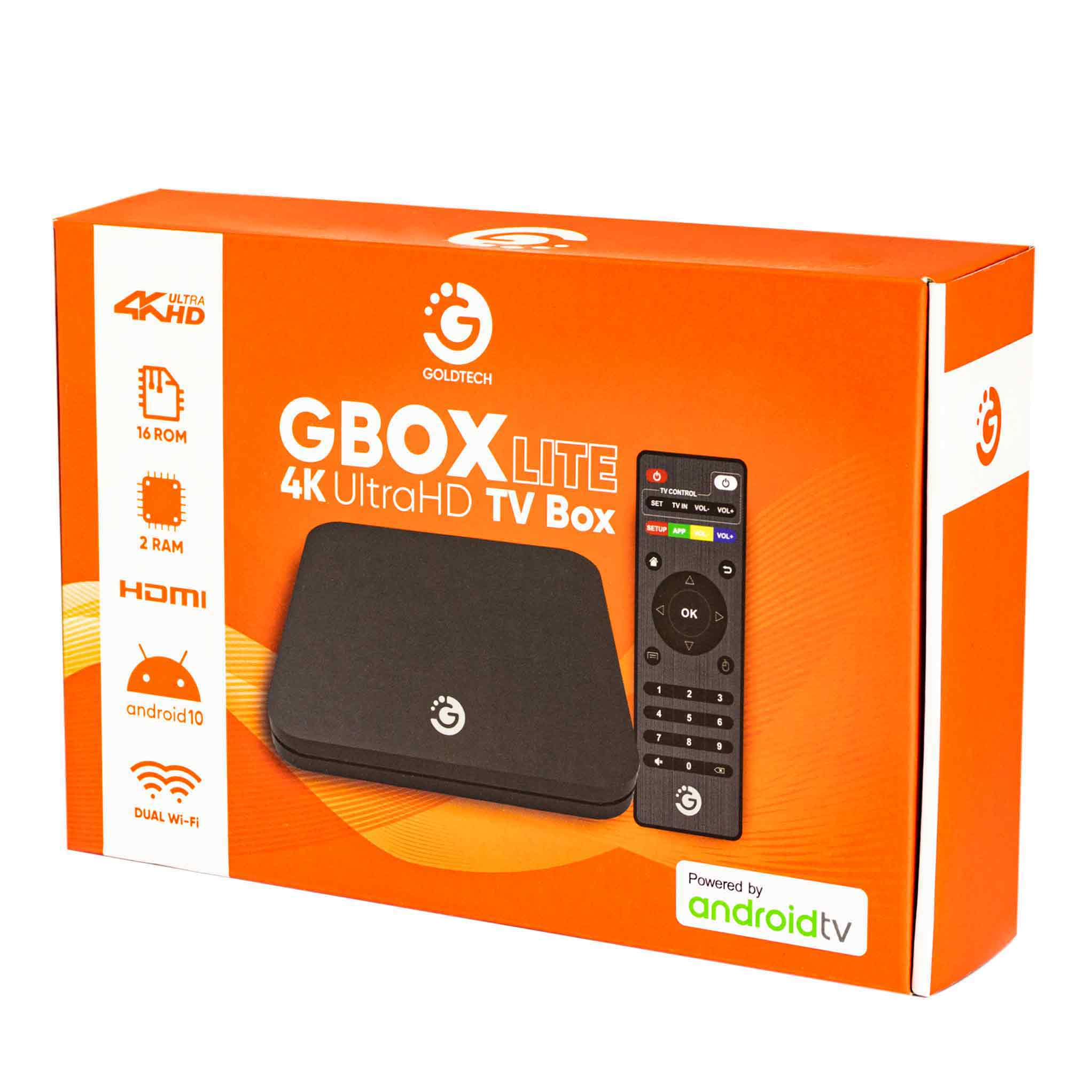 TV BOX GOLDTECH LITE 16GB 2GB 4K WIFI (JTACCAV205) › Jtech