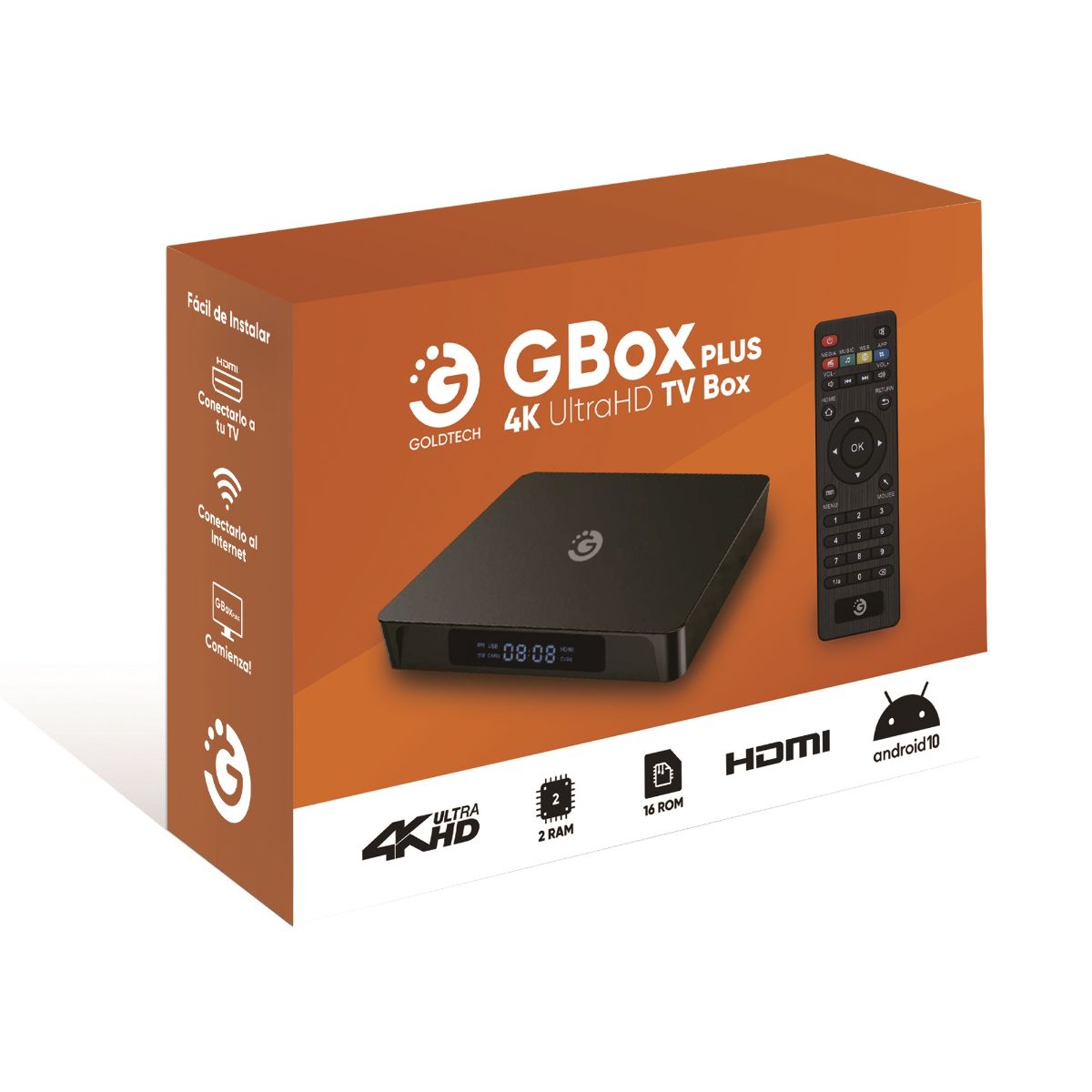 TV BOX GOLDTECH PLUS 16GB/2GB 4K (JTACCAV160) › Jtech