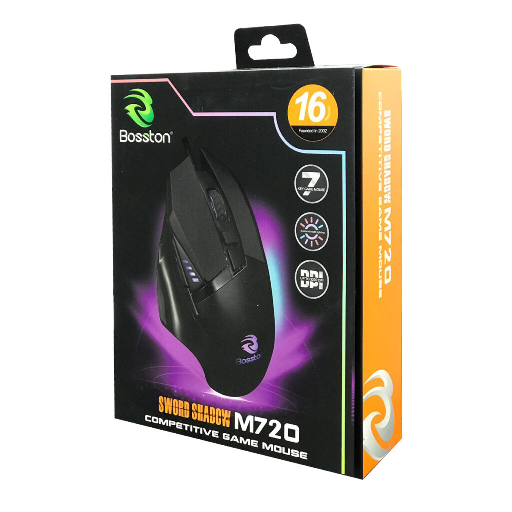 MOUSE GAMER BOSSTON M720 (JTACCPC176) › Jtech