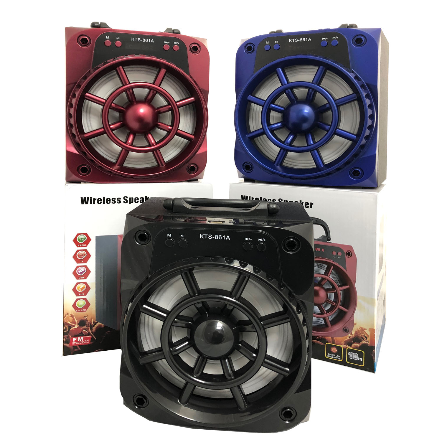 PARLANTE PORTABLE KTS-861A USB/SD/FM/BT (JTPAR037) › Jtech