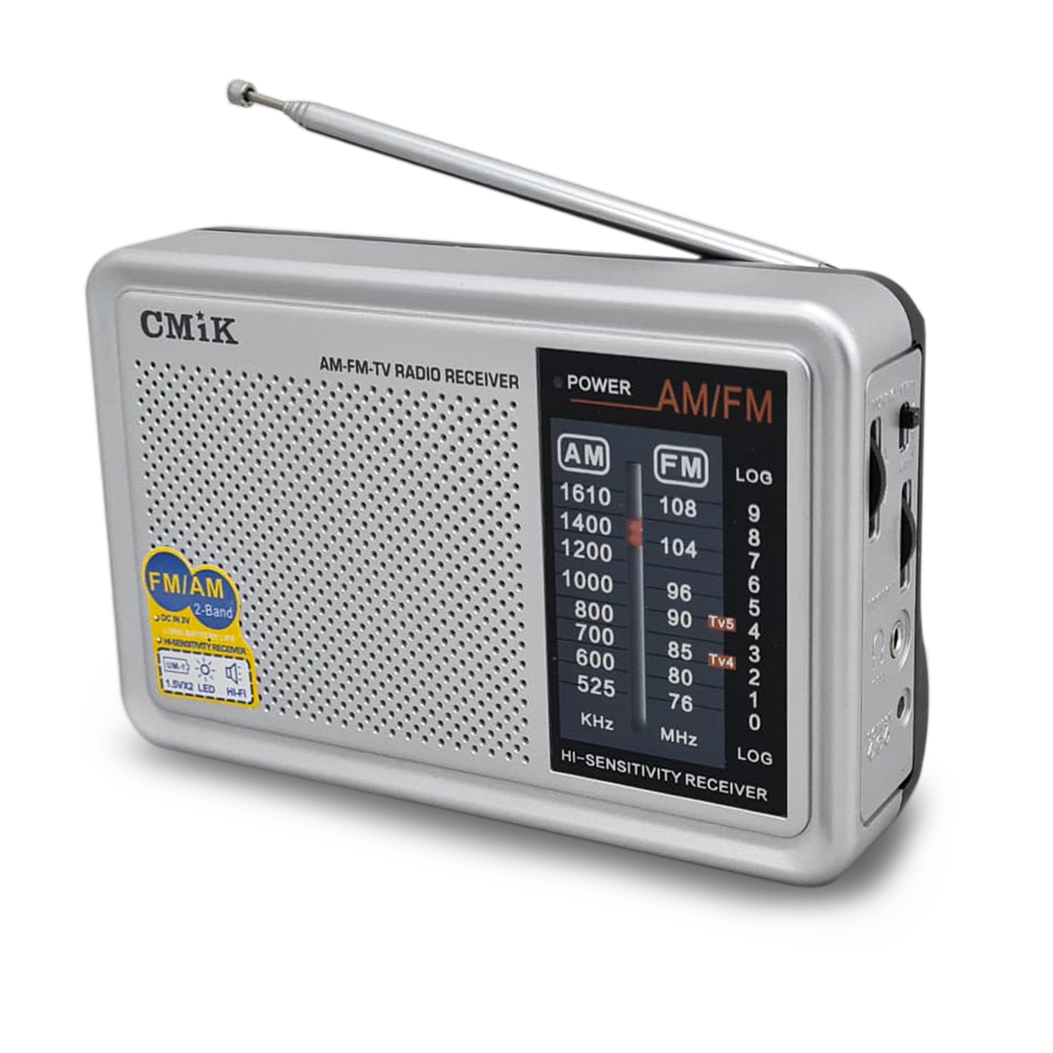 RADIO DE MANO AM/FM HORIZONTAL CMiK MK-610 (JTPAR269) › Jtech