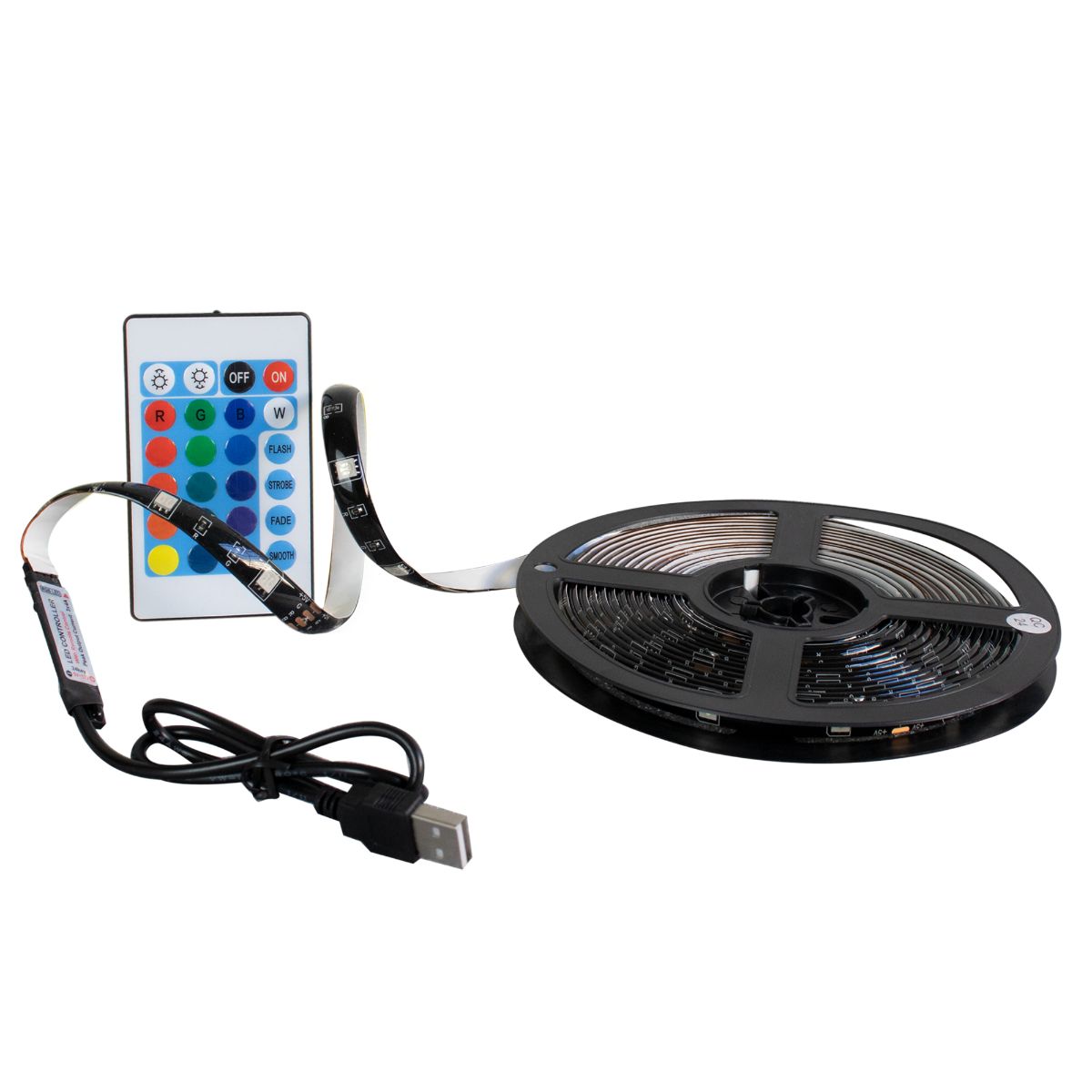 ROLLO LED 5050 RGB 3M C/CONTROL / USB XTRIKE ME (JTRLED036) – Jtech