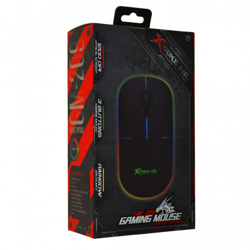MOUSE GAMER XTRIKE ME GM-209 (JTXTRIKE014) › Jtech