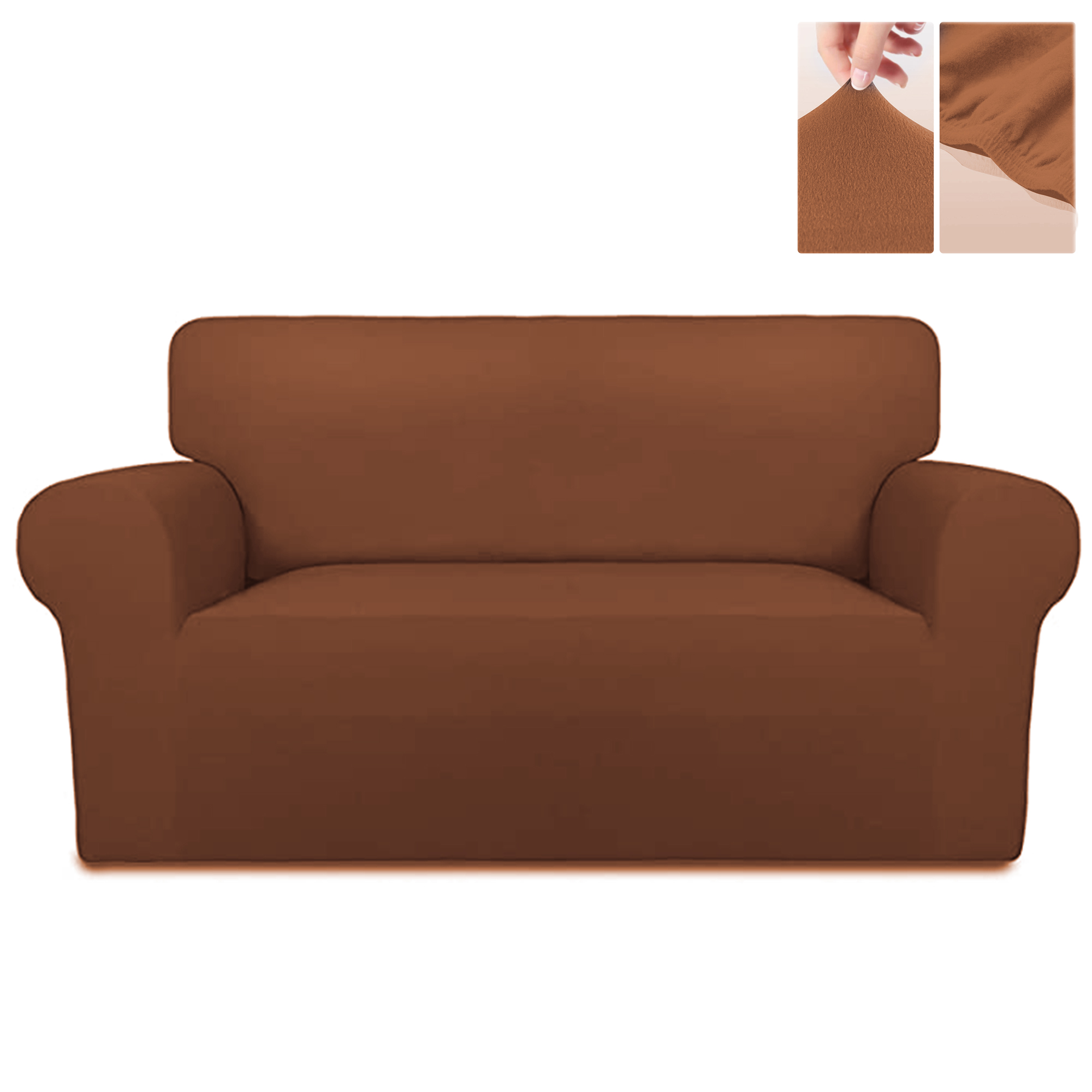 FUNDA ELASTICA P/SILLON 2 CUERPOS MARRON (JTHOG705) › Jtech