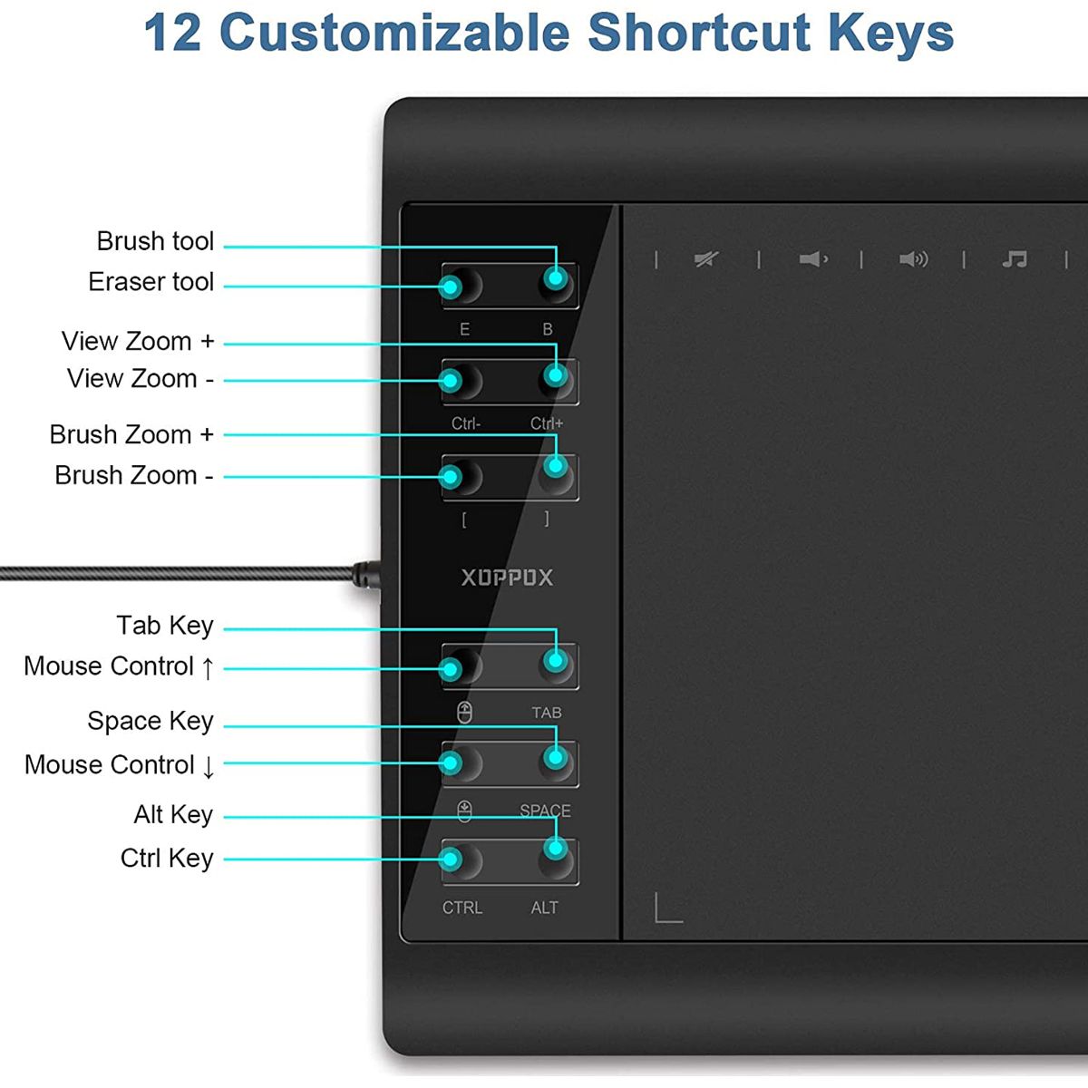 TABLA DIGITALIZADORA 36 X 24CM (JTTAB039) › Jtech