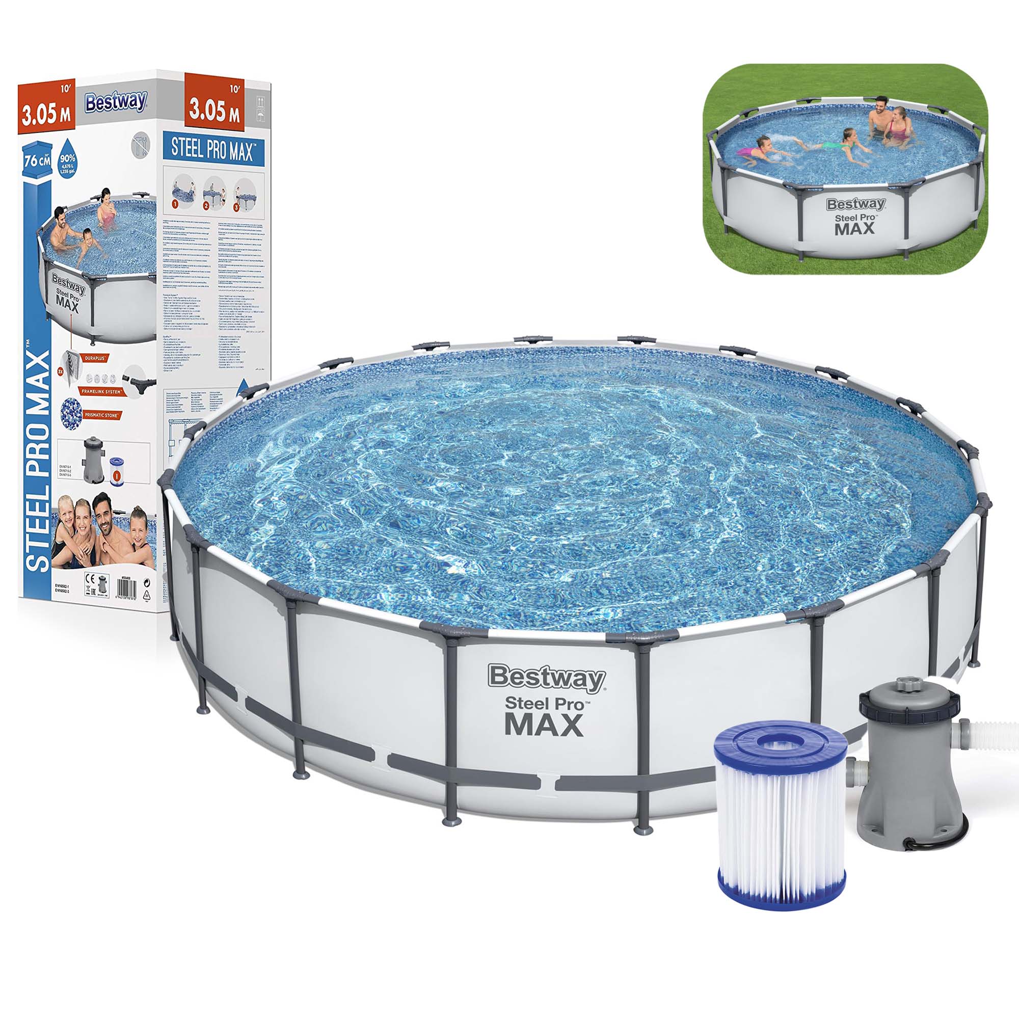 PISCINA BESTWAY 4678LT ESTRUCTURAL REDONDA (JTBW56408) › Jtech