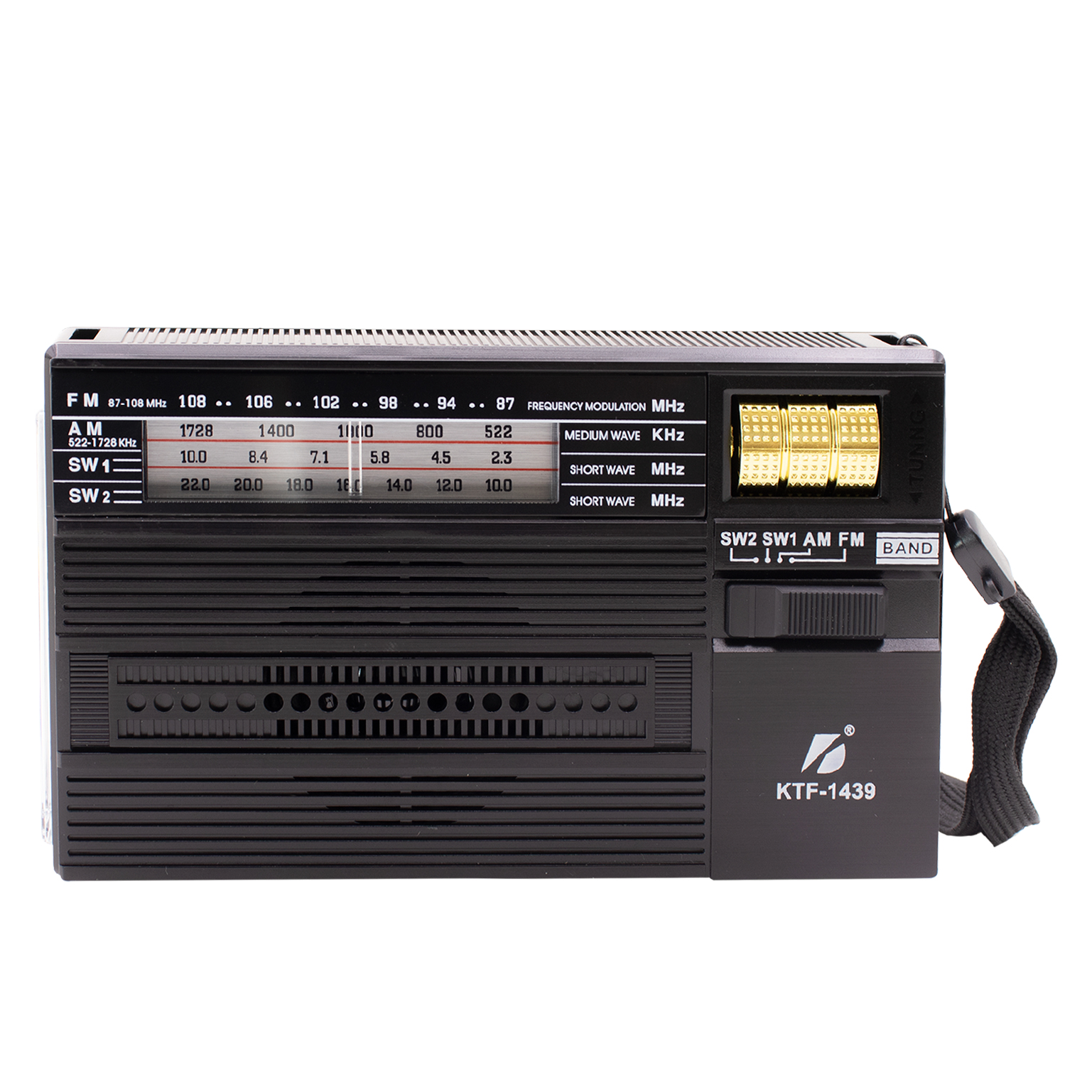 RADIO PORTATIL KTF-1439 AM FM NEGRO (JTPAR987) – Jtech