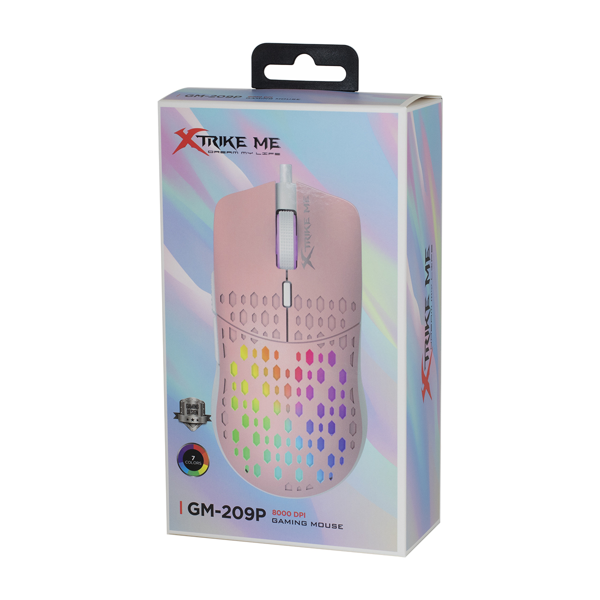 MOUSE GAMER XTRIKE ME GM-209P RGB ROSADO (JTXTRIKE111) – Jtech