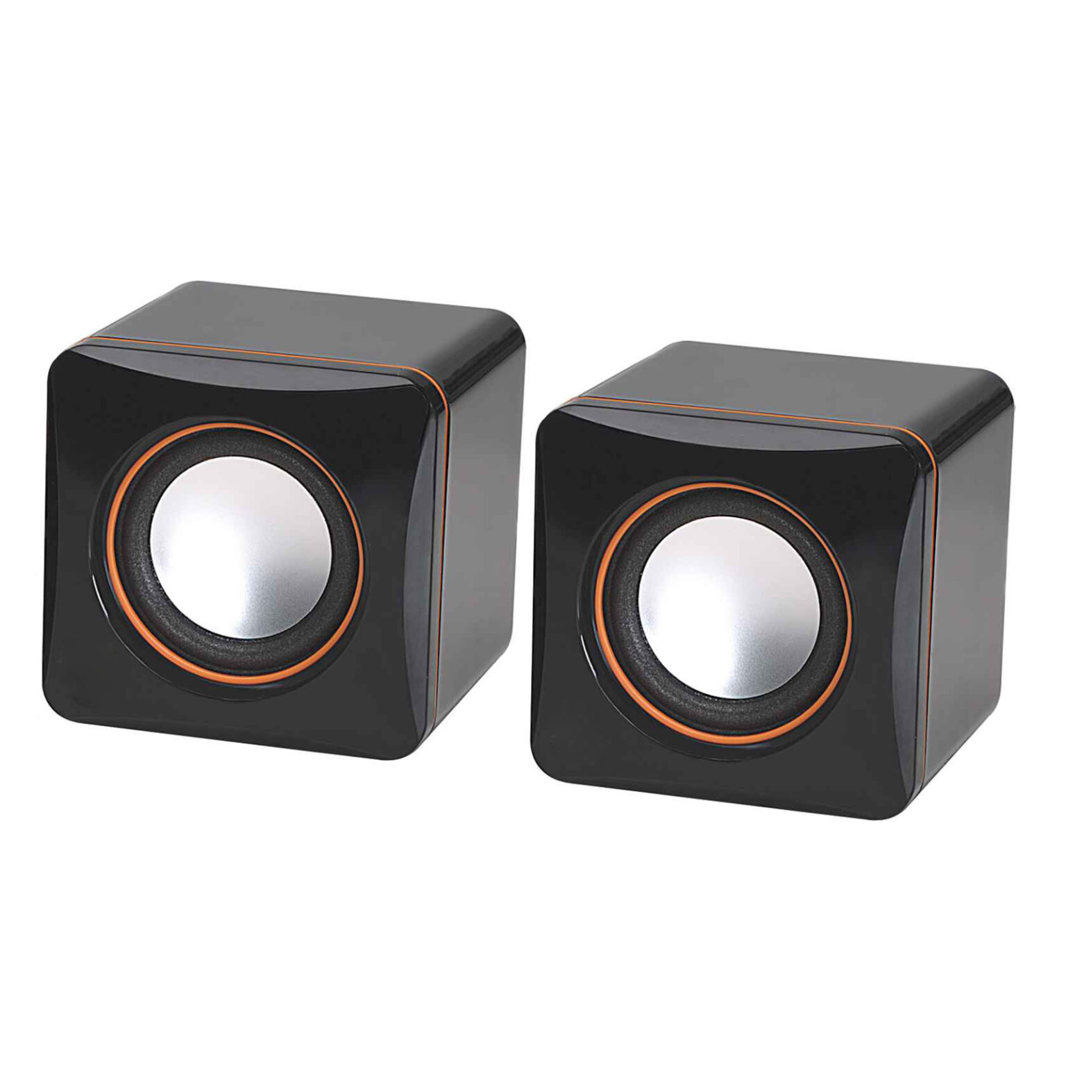 PARLANTE X2 PARA PC CUADRADO 3.5MM USB (JTACCPC051) › Jtech
