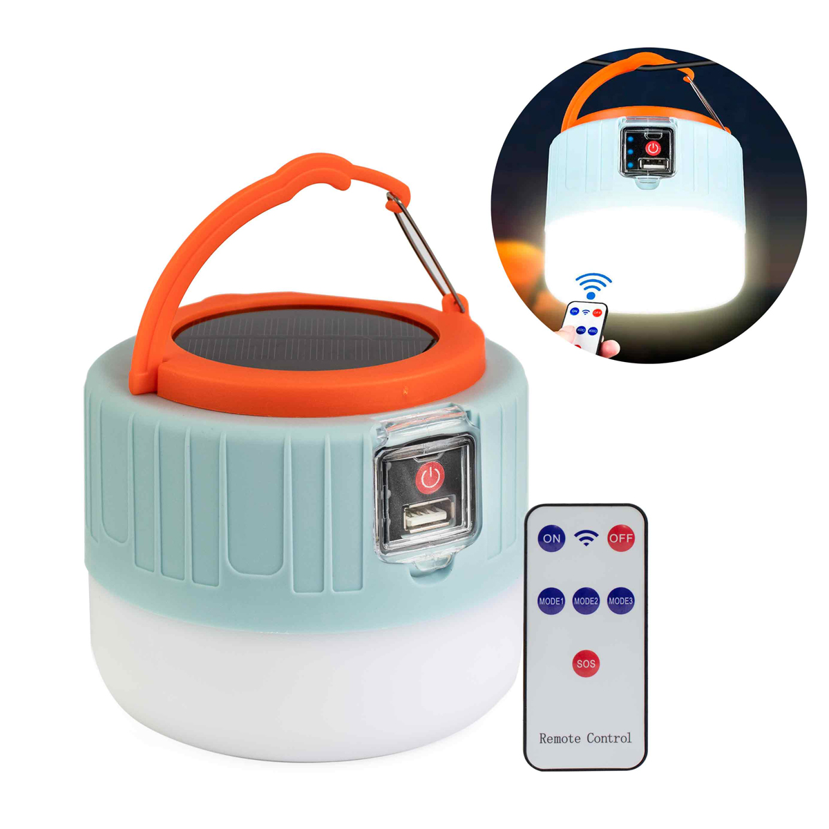 LÁMPARA DE CAMPING LED SOLAR (JTHOG668) (JTLAMP140) › Jtech