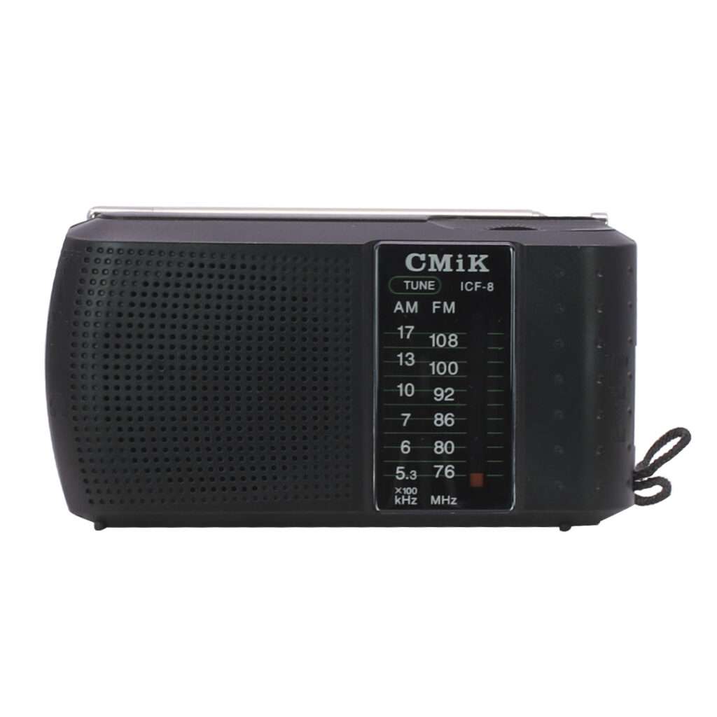 RADIO PORTATIL CMIK AM/FM A PILA ICF-8 NEGRO (JTPAR181) › Jtech