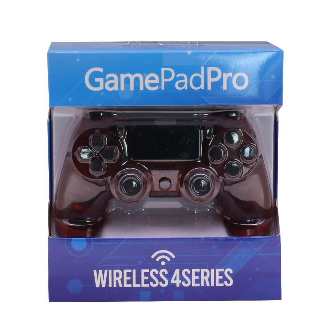 JOYSTICK INALAMBRICO PS4 ROJO TRANSPARENTE (JTGAME125) › Jtech