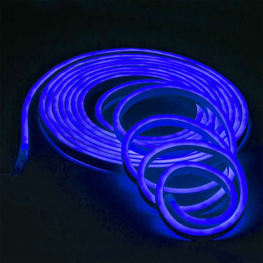 ROLLO LUZ LED NEON FLEXIBLE 5M 220V 12V AZUL (JTRLED043) › Jtech