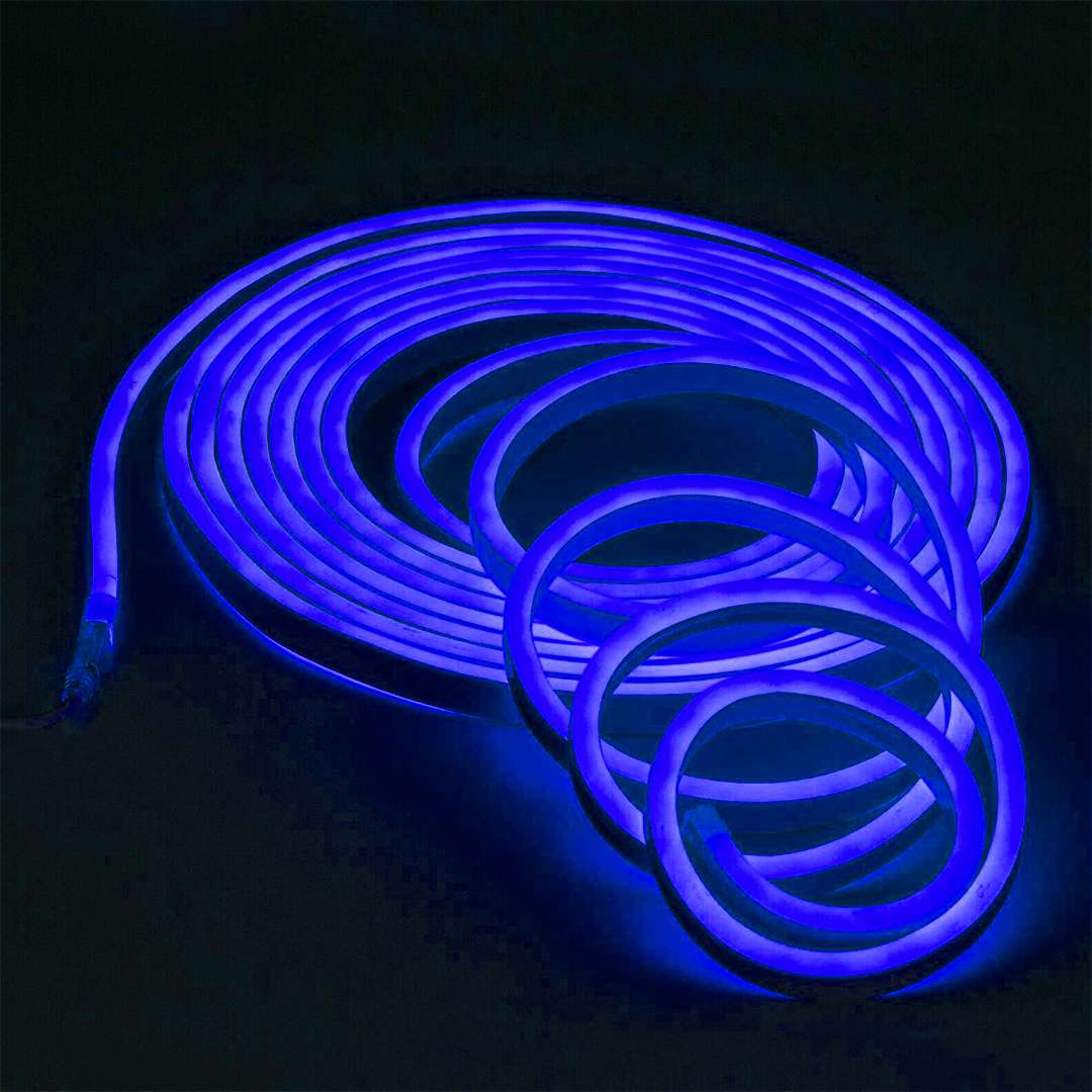 ROLLO LUZ LED NEON FLEXIBLE 5M 220V 12V AZUL (JTRLED043) › Jtech