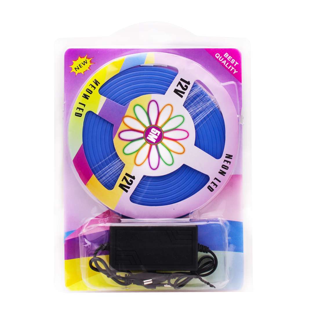 ROLLO LUZ LED NEON FLEXIBLE 5M 220V 12V AZUL (JTRLED043) › Jtech