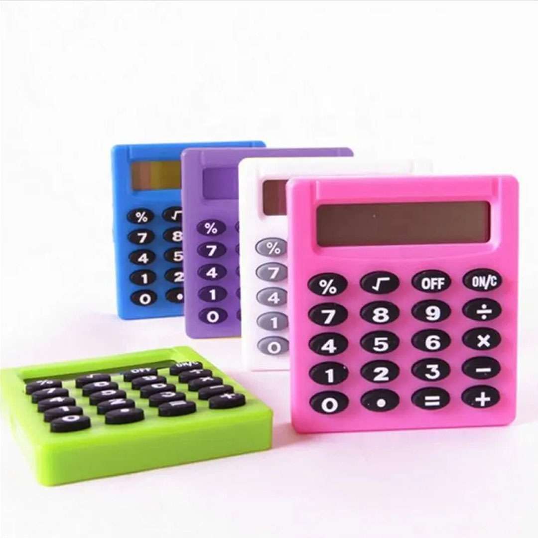 MINI CALCULADORA ESCOLAR DE COLORES (JTCALC015) › Jtech