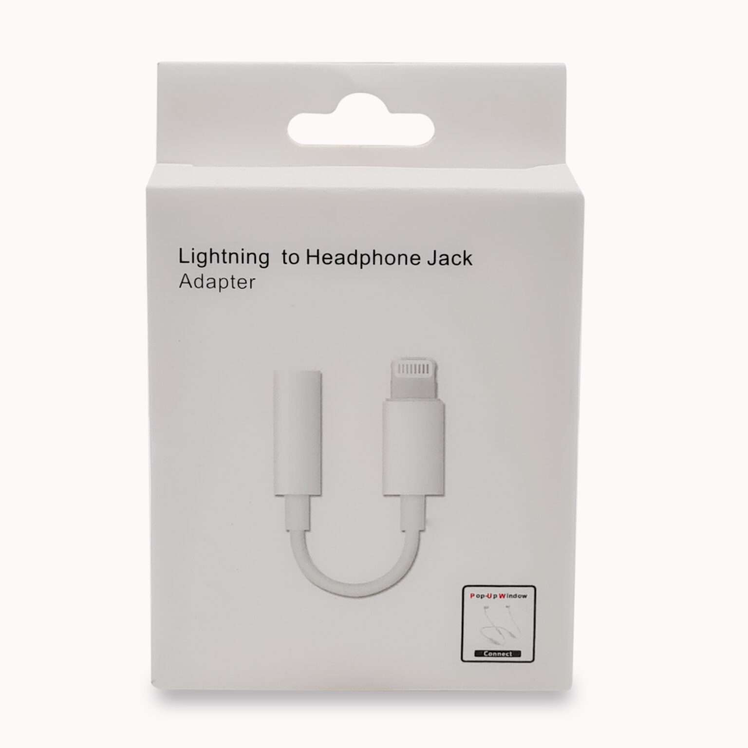 CABLE ADAPTADOR IPHONE LIGHTNING A SPICA 3.5MM BLANCO (JTADAP069) › Jtech