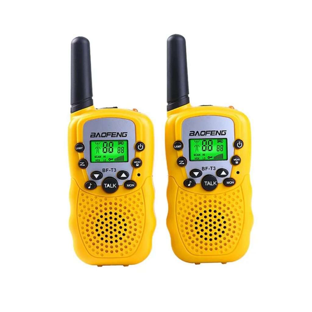 HANDY WALKIE TALKIE SET X 2 BF-T3 BOAFENG AMARILLO (JTACCAV057) › Jtech