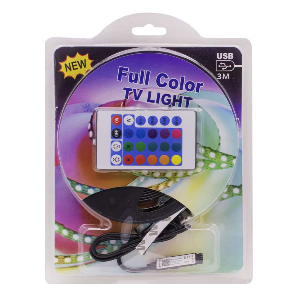 ROLLO LED 5050 RGB 3M USB BLUETOOTH CON CONTROL REMOTO (JTRLED047) › Jtech